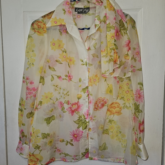 edith flagg | Tops | Vintage Edith Flagg Sheer Shirt | Poshmark